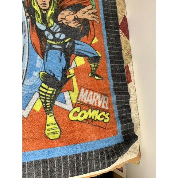 Marvel | Bedding | Marvel Heros Comics No Sew Fleece 62x48 Throw ...